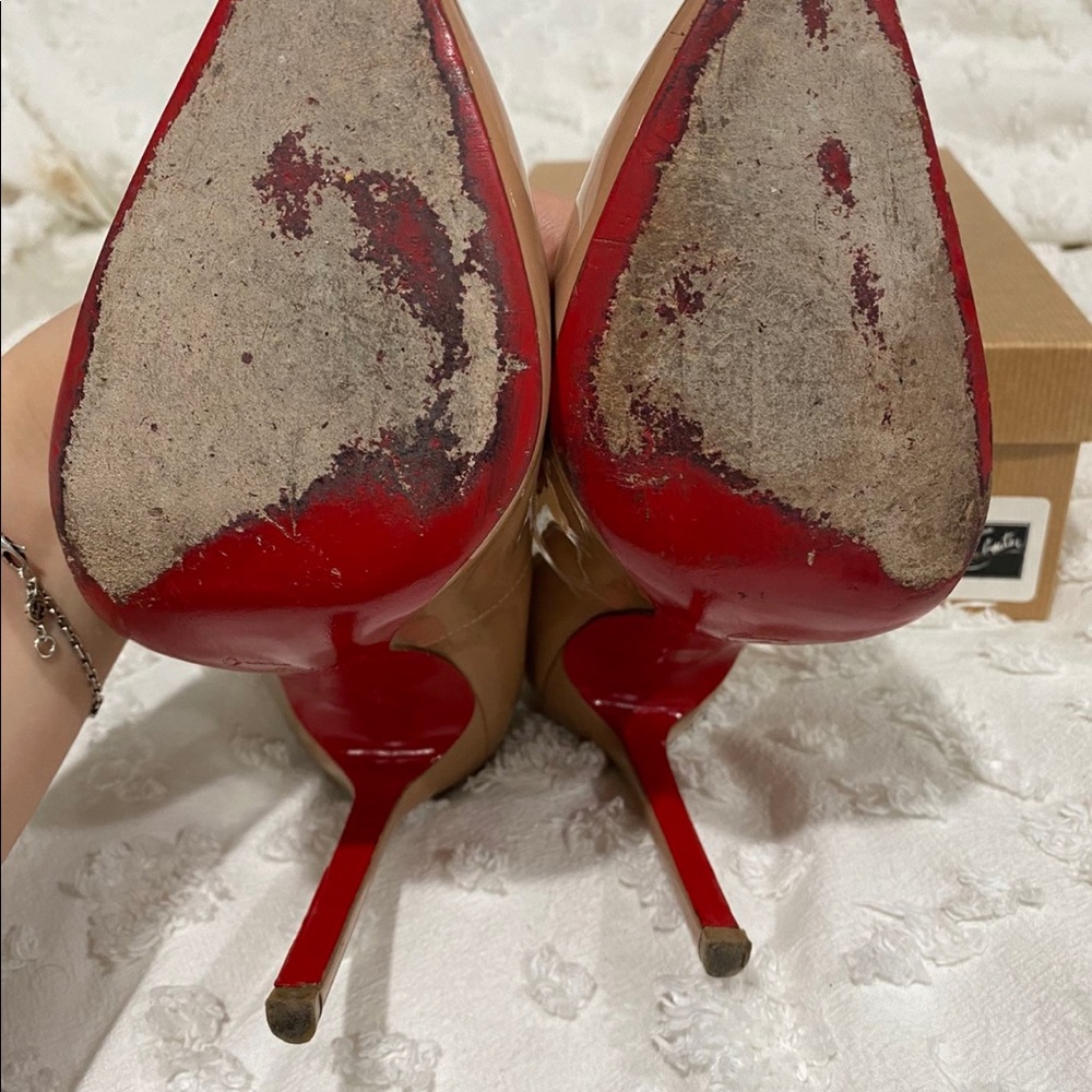 Christian Louboutin Pigalle 120 Calf Heels - Gem